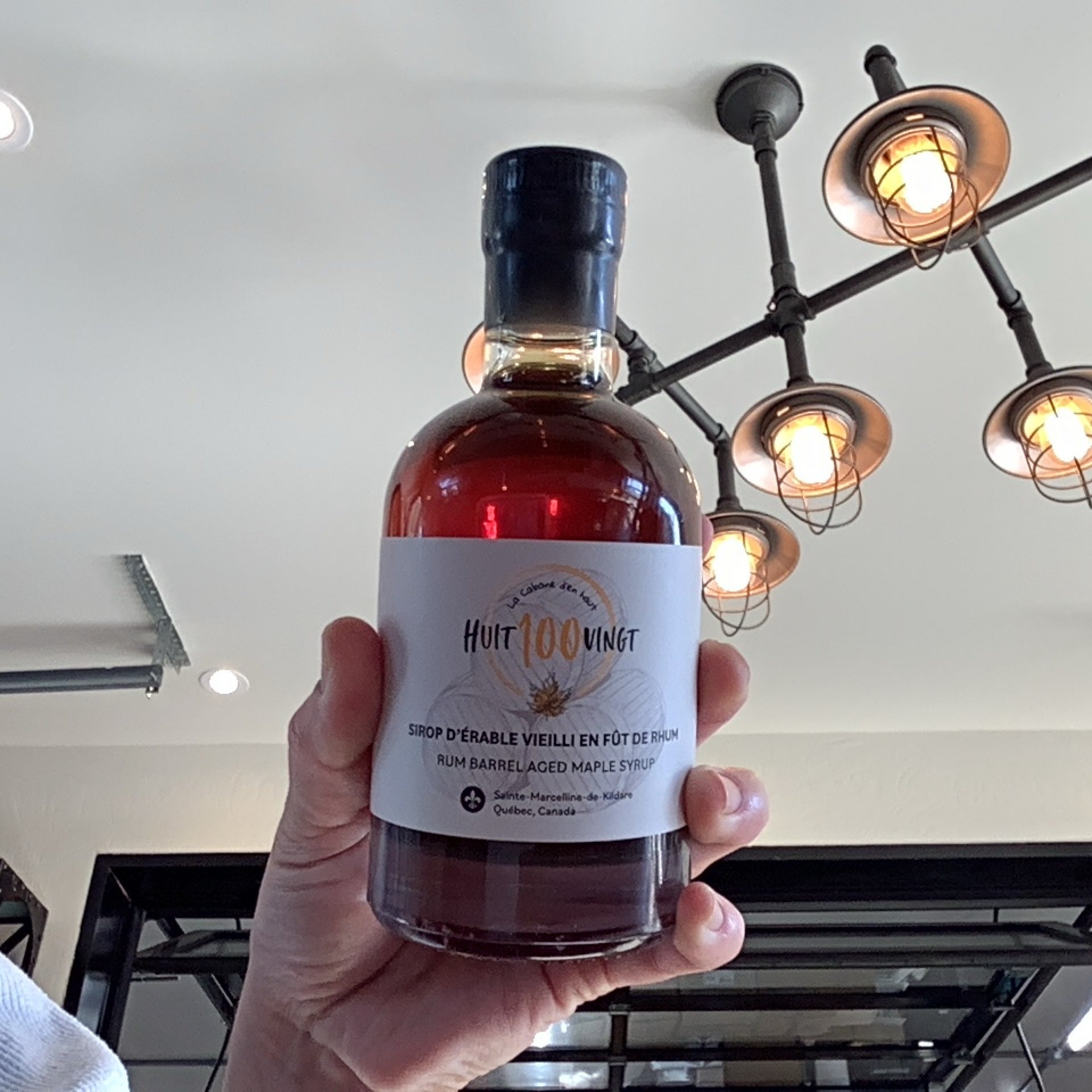 Sirop d’érable vieilli en fût de rhum-200ml | Au jardin des noix